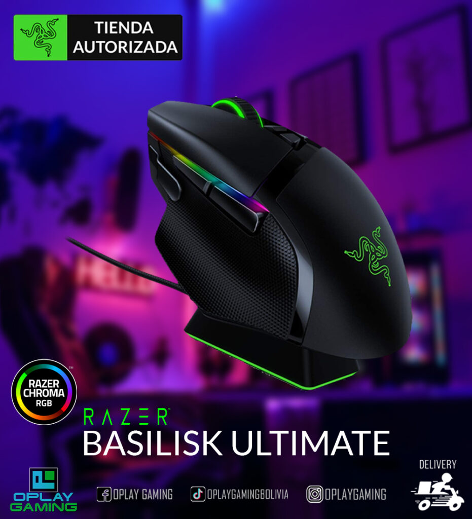 Basilisk Ultimate Mouse Inalámbrico Gaming Razer – OPlayGaming