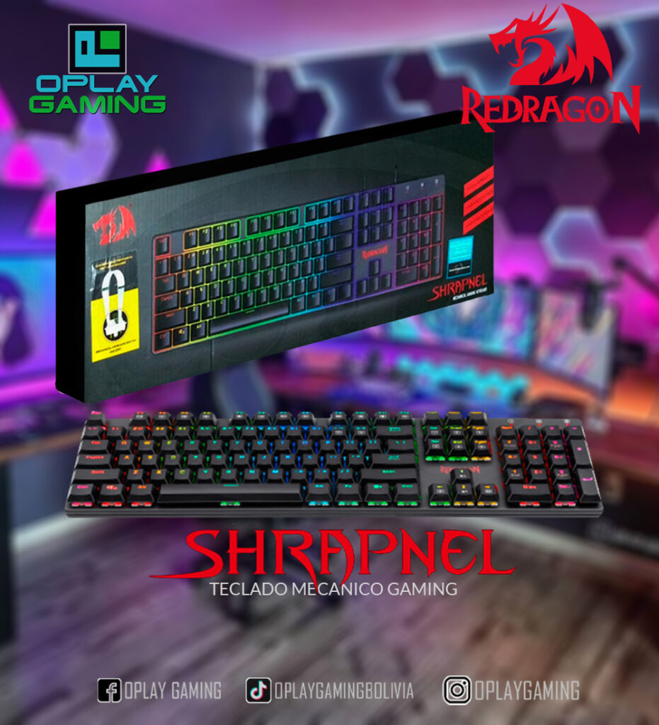 SHRAPNEL Teclado Mecánico Redragon – OPlayGaming